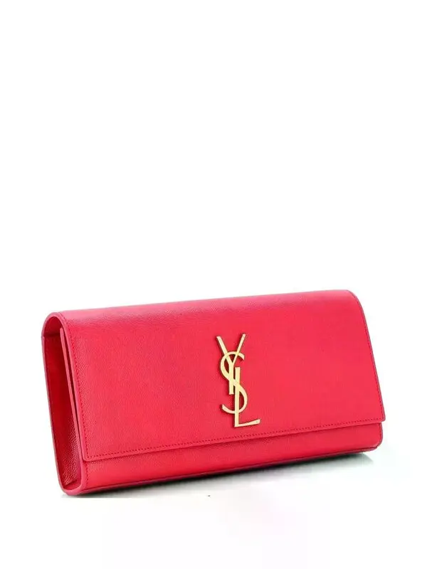 Saint Laurent Classic Monogram Long Clutch Bag - Pink