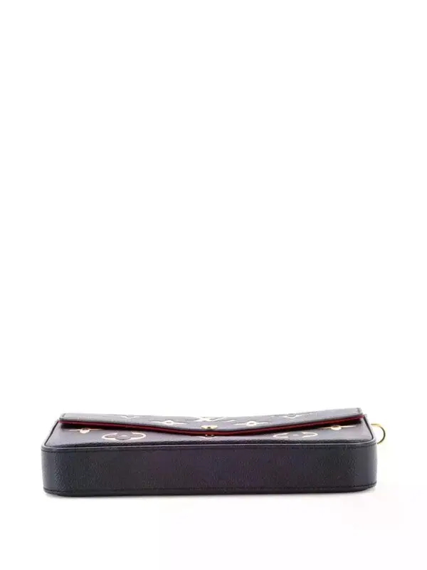 LOUIS VUITTON Felicie Pochette Bicolor Monogram Empreinte Giant - Black