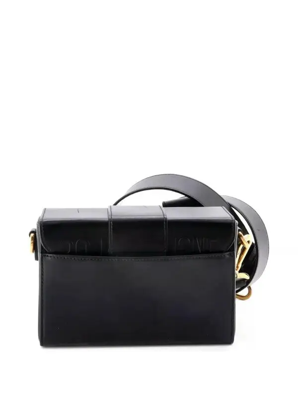 Dior 30 Montaigne Box Bag Leather Crossbody - Black
