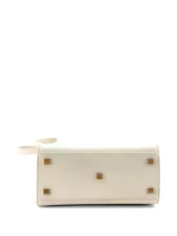 Saint Laurent Manhattan Nano Leather Shoulder Bag - White