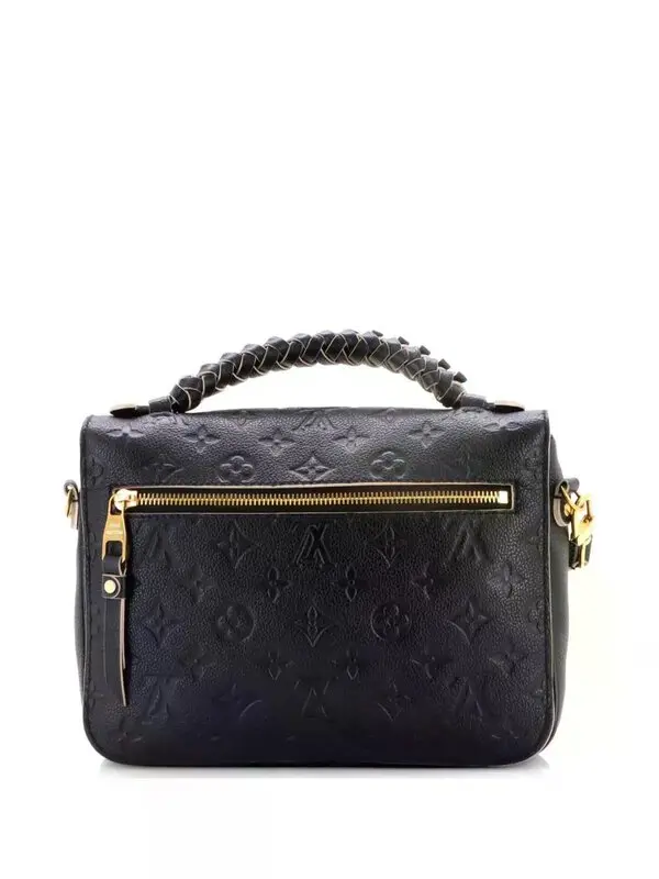 LOUIS VUITTON Pochette Metis Monogram Empreinte Leather Crossbody Bag Braided Handle