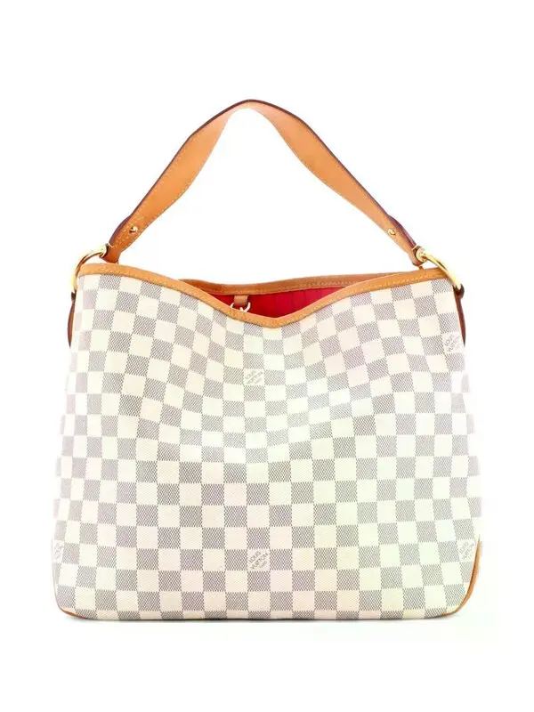 LOUIS VUITTON Delightful Nm Damier Mm Hobo Bag - White