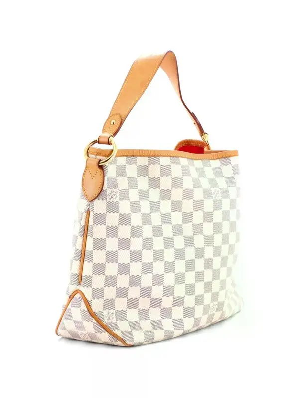 LOUIS VUITTON Delightful Nm Damier Mm Hobo Bag - White