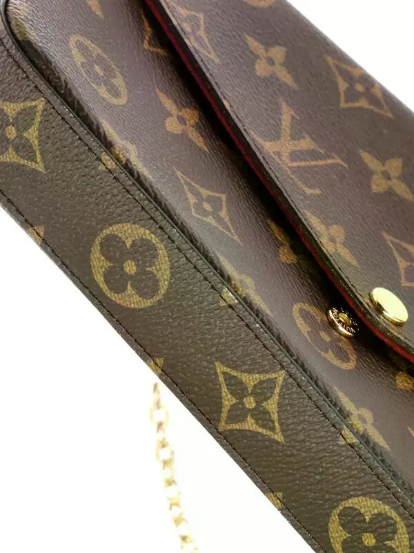 LOUIS VUITTON Felicie Pochette Monogram Canvas - Brown