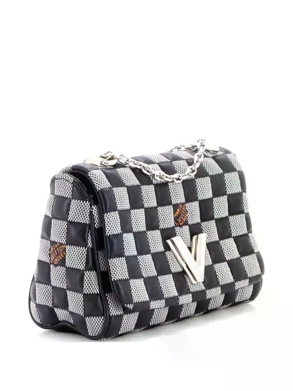 LOUIS VUITTON Twist Handbag Damier Quilted Calf Leather Bb - Black
