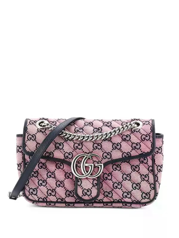 Gucci Gg Marmont Flap Bag - Pink