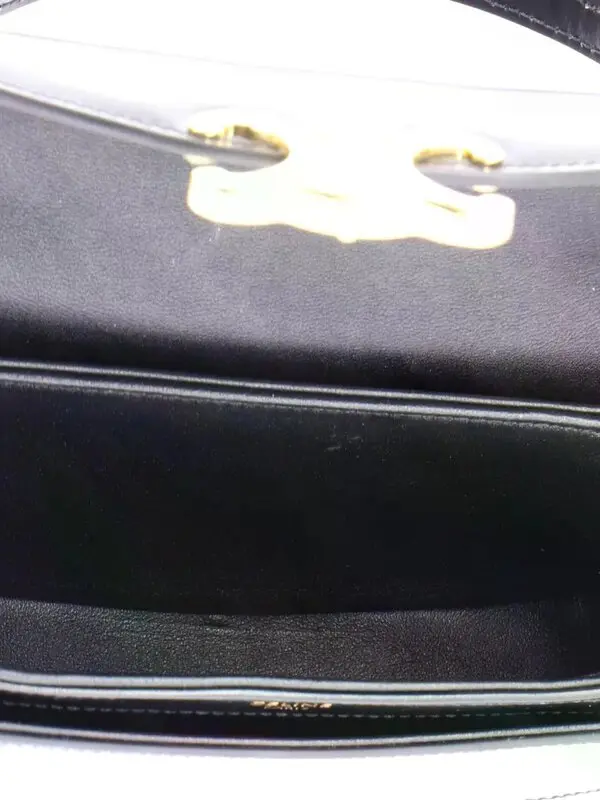 Celine Triomphe Besace Clea Top Handle Bag - Black