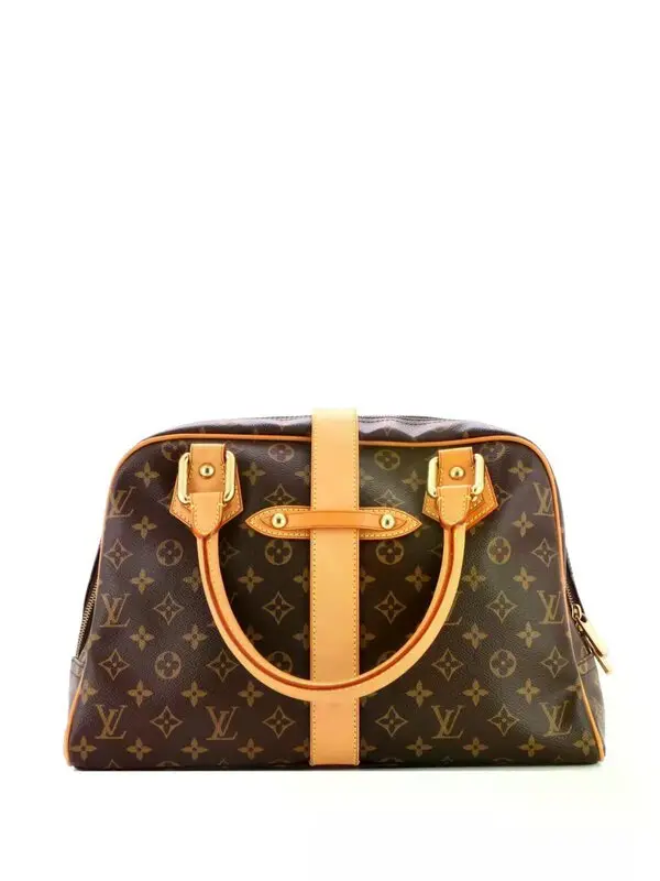 LOUIS VUITTON Manhattan Handbag Monogram Canvas Gm Satchel