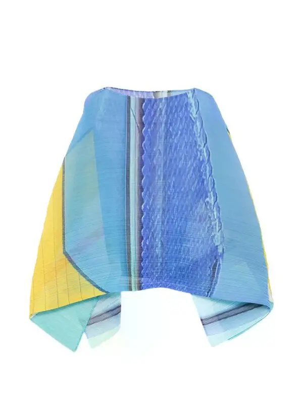 Issey Miyake Pleated Poncho