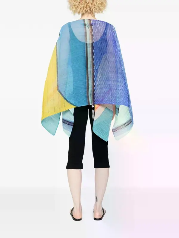 Issey Miyake Pleated Poncho