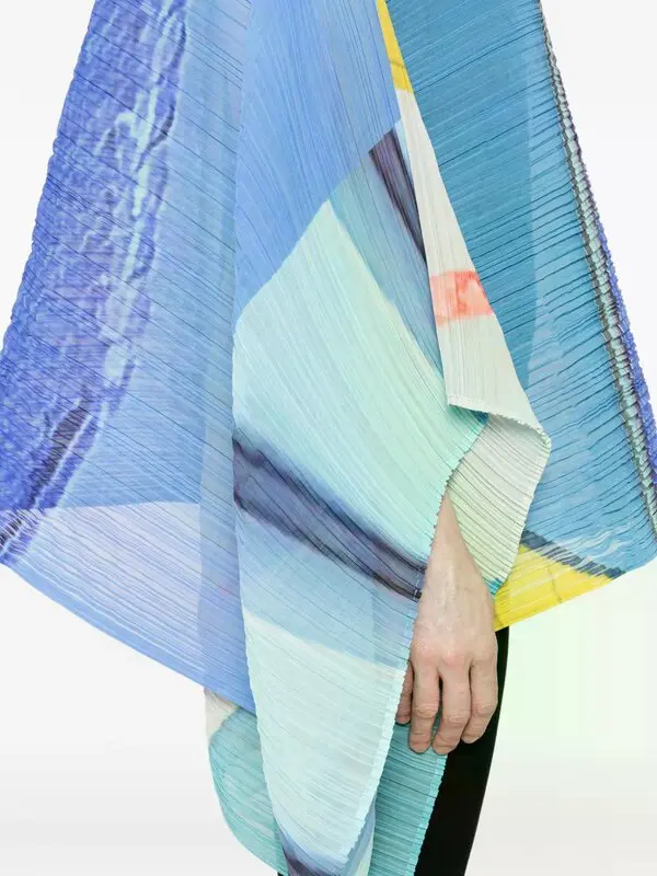 Issey Miyake Pleated Poncho