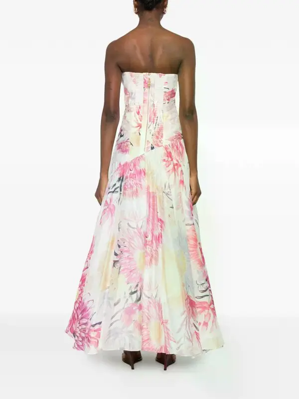 Aje Floral-print Maxi Dress - White