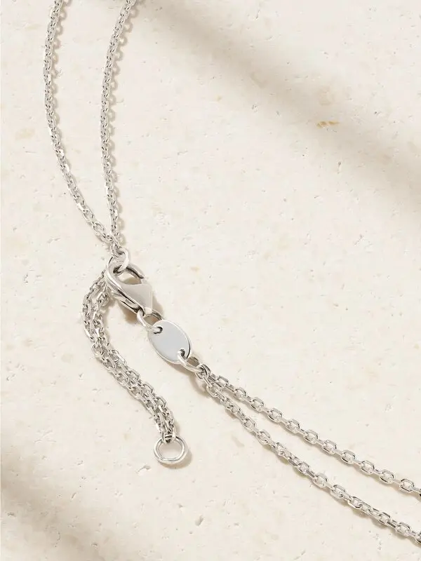 Yeprem 18-karat White Diamond Necklace