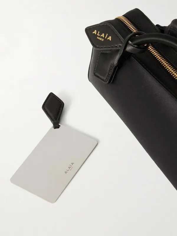 Alaïa Le Teckel Satin Clutch - Black