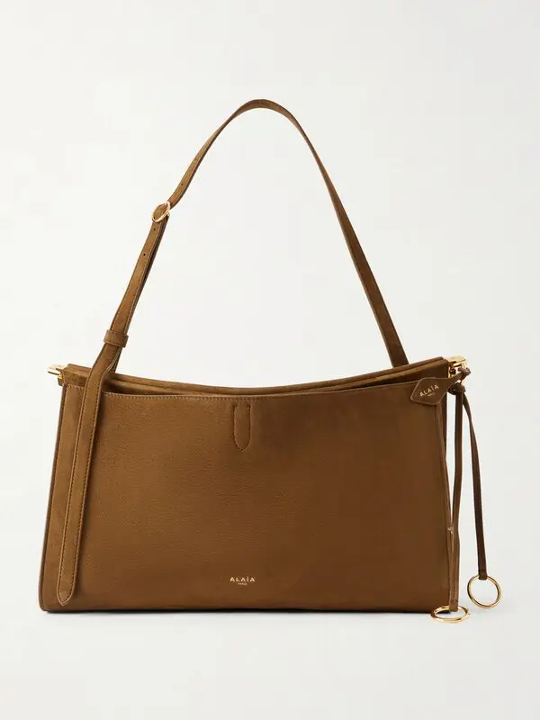Alaïa Le Click Nubuck Leather Shoulder Bag - Green