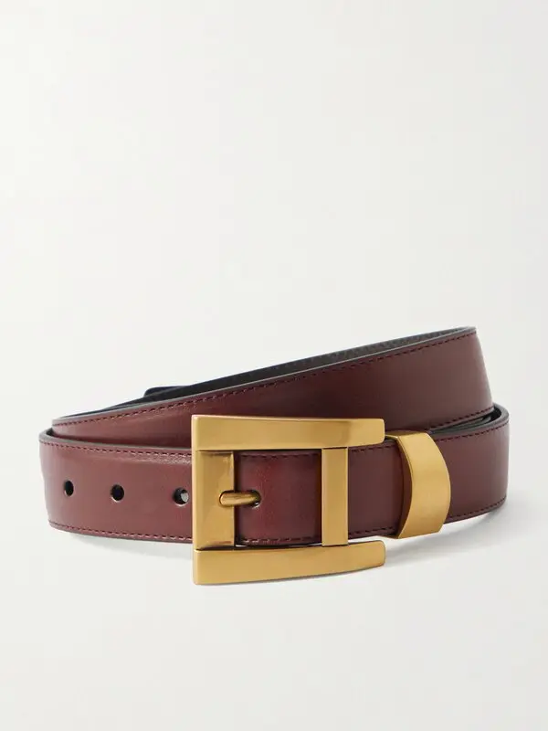 Versace Leather Belt - Brown