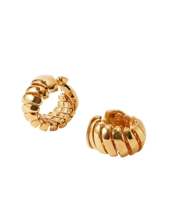 Alaïa Tone Hoop Earrings