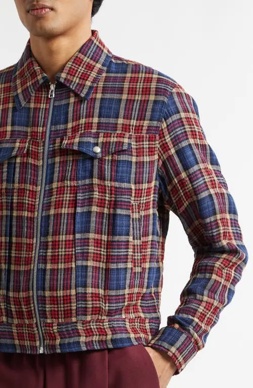 STOCKHOLM SURFBOARD CLUB Terrence Plaid Trucker Jacket