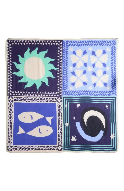 Echo Escape Print Cotton & Silk Square Scarf