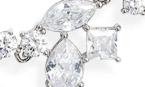 Nordstrom Cubic Zirconia Cluster Necklace