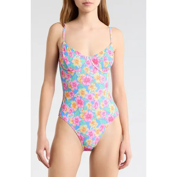 Rip Curl Malibu Cove D- To Dd-cup One-piece Swimsuit - Blue