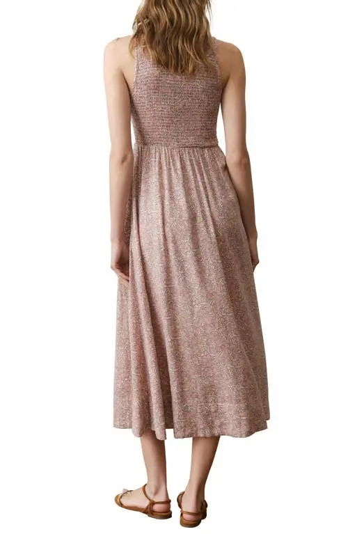 Marine Layer Darcy Floral Smock Midi Dress - Bouquet