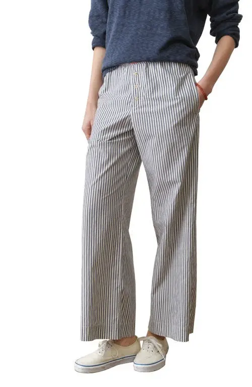 Marine Layer Stripe Pima Cotton Boxer Pants