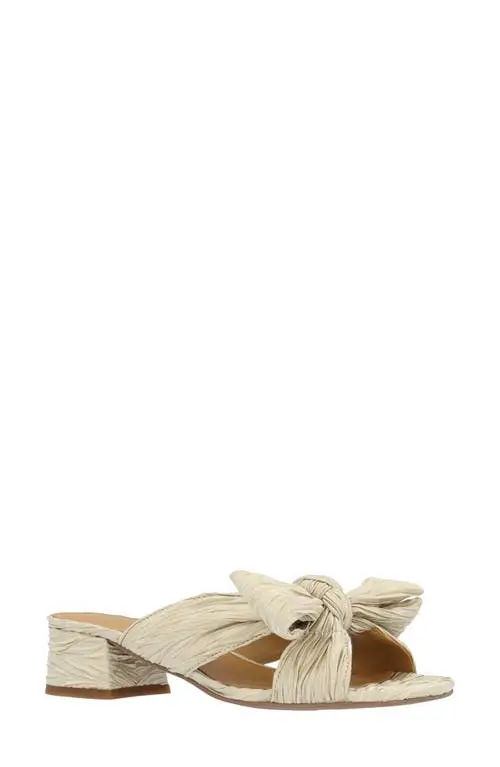 J. Reneé Paladino Knot Detail Slide Sandal - Beige