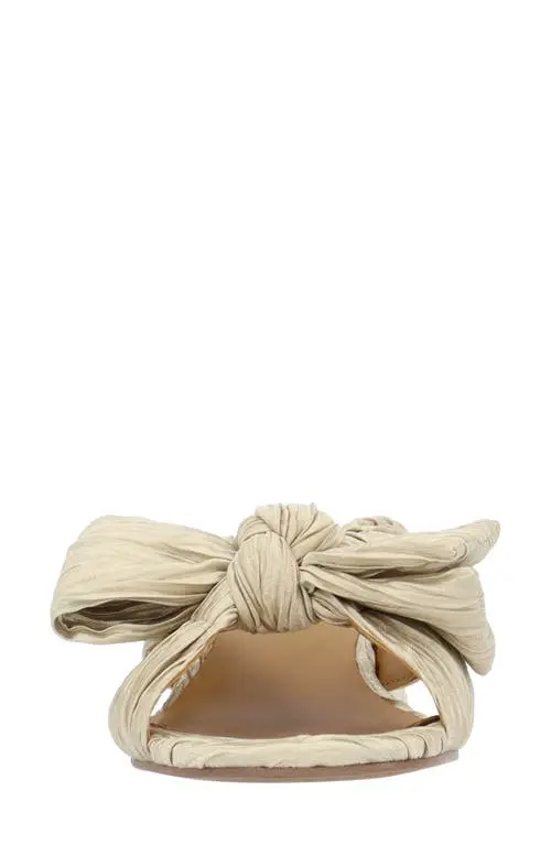J. Reneé Paladino Knot Detail Slide Sandal - Beige