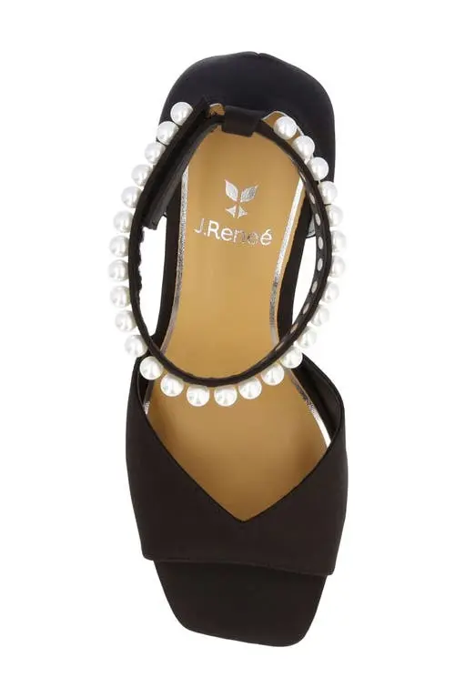 J. Reneé Nerida Ankle Strap Sandal - Black