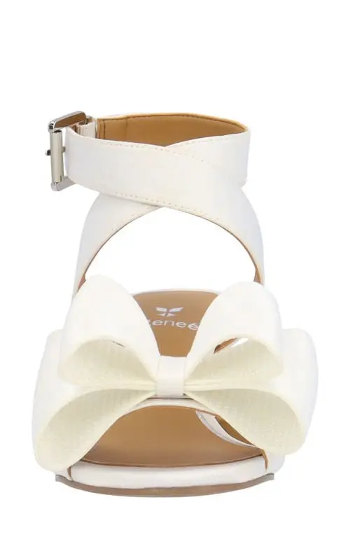 J. Reneé Nerelle Ankle Strap Sandal - White