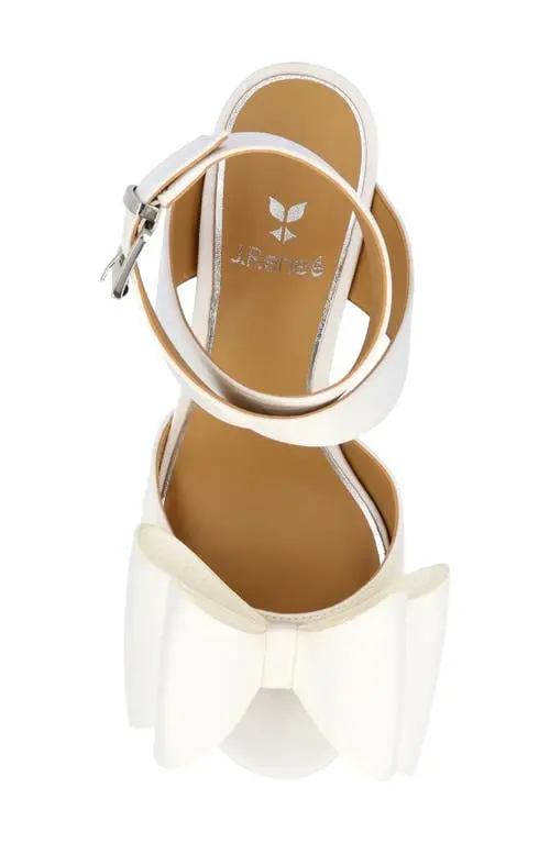 J. Reneé Nerelle Ankle Strap Sandal - White