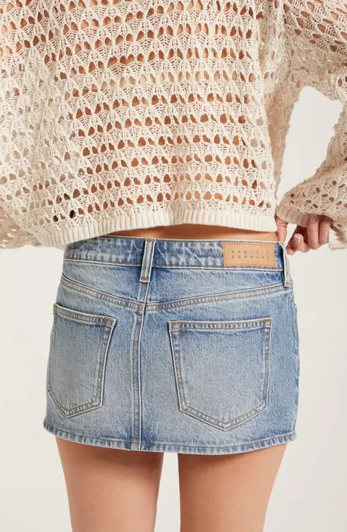 PACSUN Piper Denim Micro Miniskirt - Medium Indigo