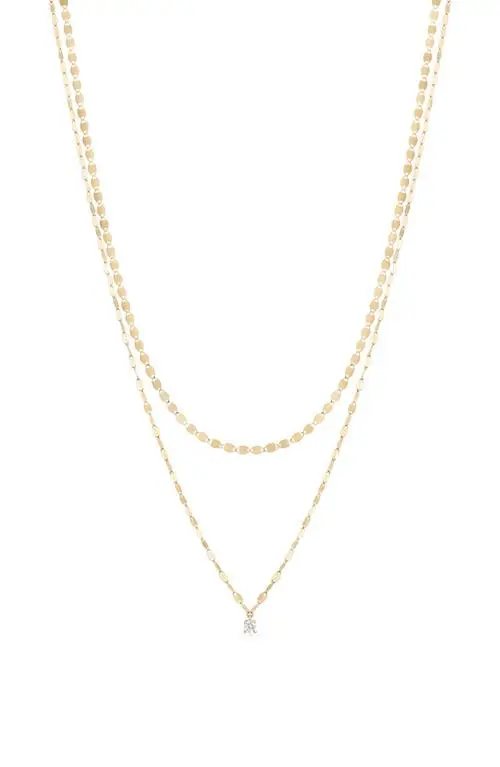 Lana Jewelry 14k Gold Solo Double Strand Necklace - 14k Yellow Gold