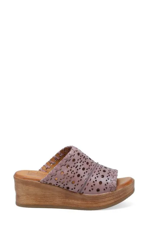 Miz Mooz Wesley Platform Wedge Slide Sandal - Blush