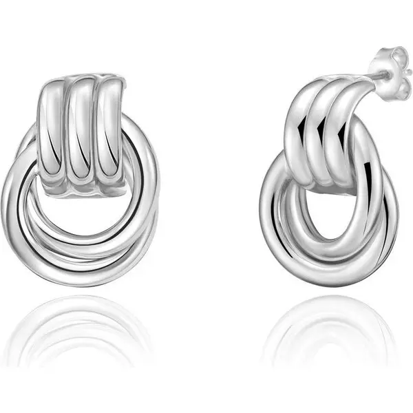 THE LOVERY Door Knocker Stud Earrings - Sterling Silver