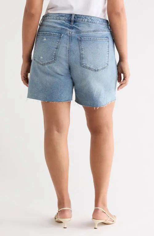 Kut From The Kloth Hailey High-waist Denim Bermuda Shorts