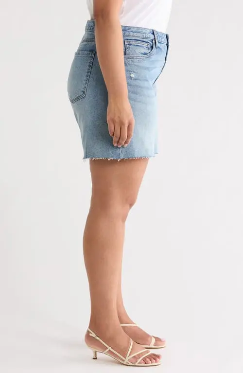 Kut From The Kloth Hailey High-waist Denim Bermuda Shorts