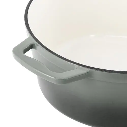 MEGACHEF 2.7 Quart Round Enameled Cast Iron Casserole