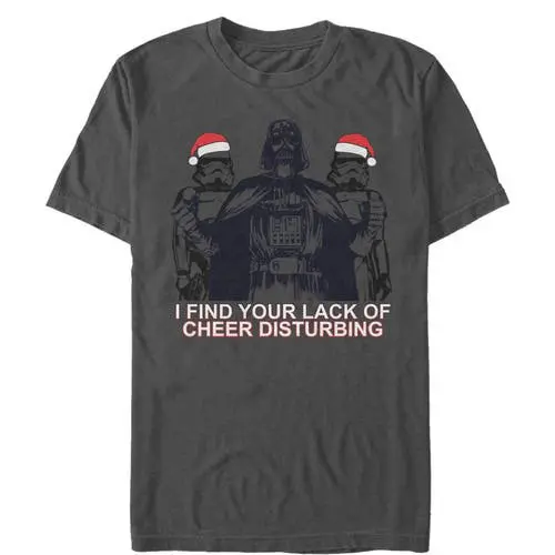 STAR WARS Darth Vader Stormtrooper Holiday Spirit Graphic Tee