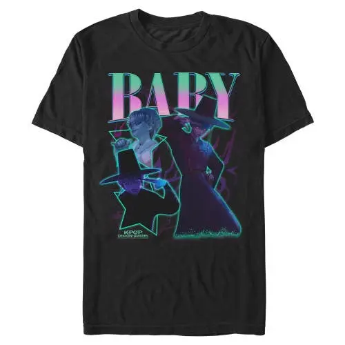 KPOP DEMON HUNTERS Baby Saja Collage Short Sleeve Graphic T-shirt