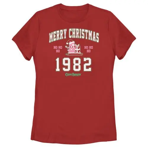 CARE BEARS Merry Christmas Cheer Bear Graphic T-shirt