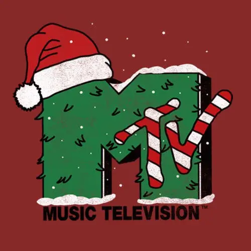 MTV Christmas Monster Logo Graphic T-shirt