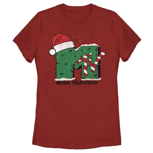 MTV Christmas Monster Logo Graphic T-shirt