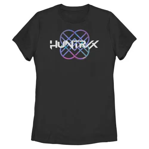 KPOP DEMON HUNTERS Huntrix Holographic Logo Graphic T-shirt