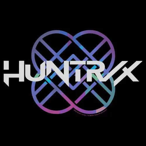 KPOP DEMON HUNTERS Huntrix Holographic Logo Graphic T-shirt