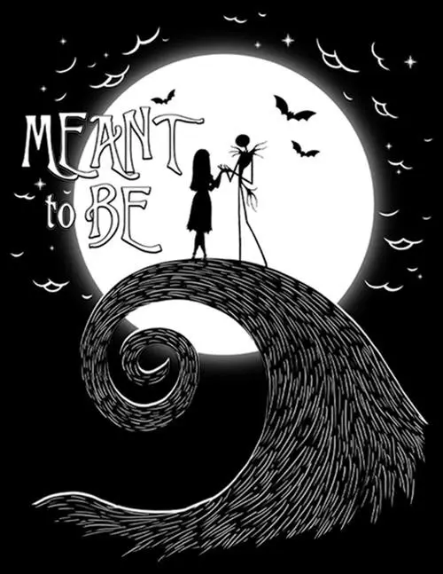 THE NIGHTMARE BEFORE CHRISTMAS Meant To Be" Pullover Hoodie