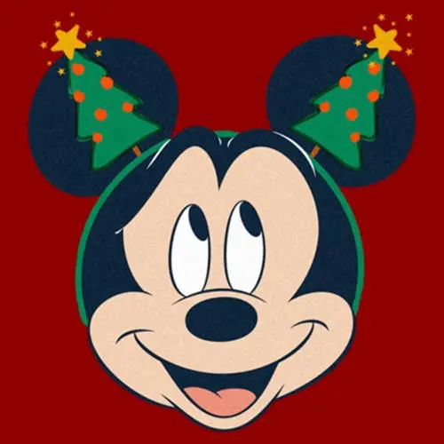 MICKEY & FRIENDS Mickey Mouse Christmas Tree Ears Graphic T-shirt