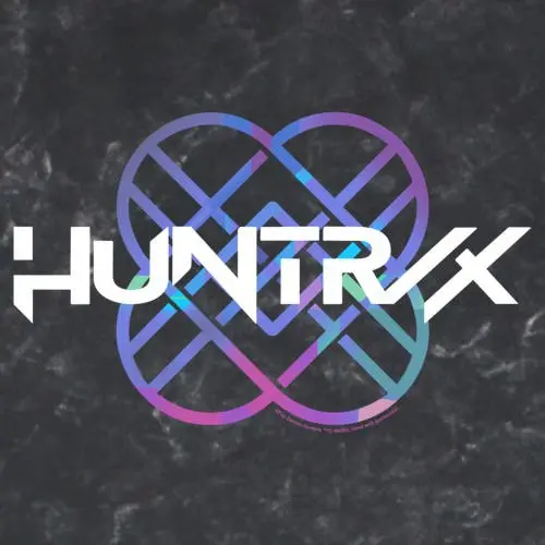 KPOP DEMON HUNTERS Huntrix Holographic Logo Short Sleeve Graphic T-shirt