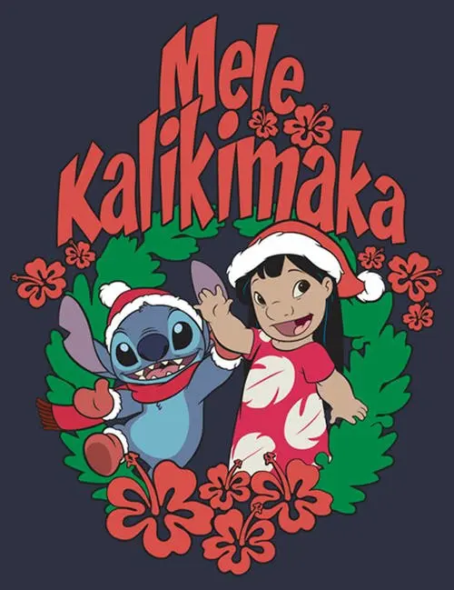 LILO & STITCH Mele Kalikimaka" Graphic T-shirt
